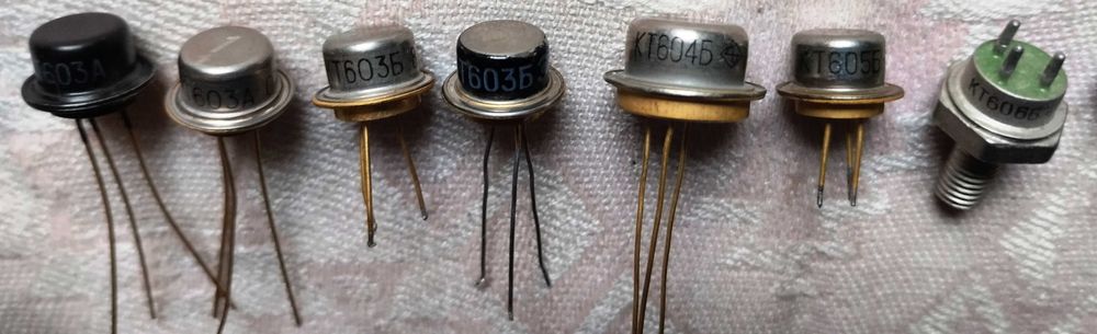 Транзистори КТ 601, 602, 603, 604, 605, 606, 608, 611, 625, 629, 630: ...