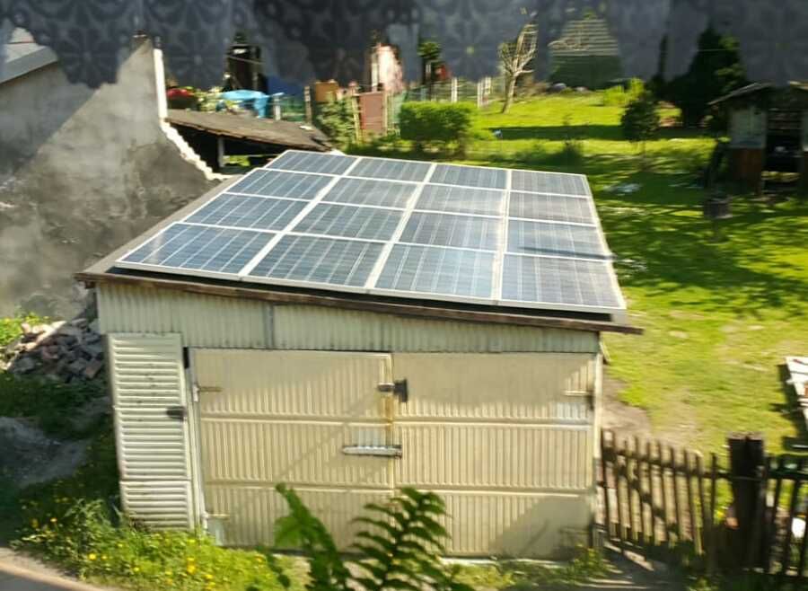 Panele solarne fotowoltaiczne do ładowania akumulatora off-grid 12-24V ...