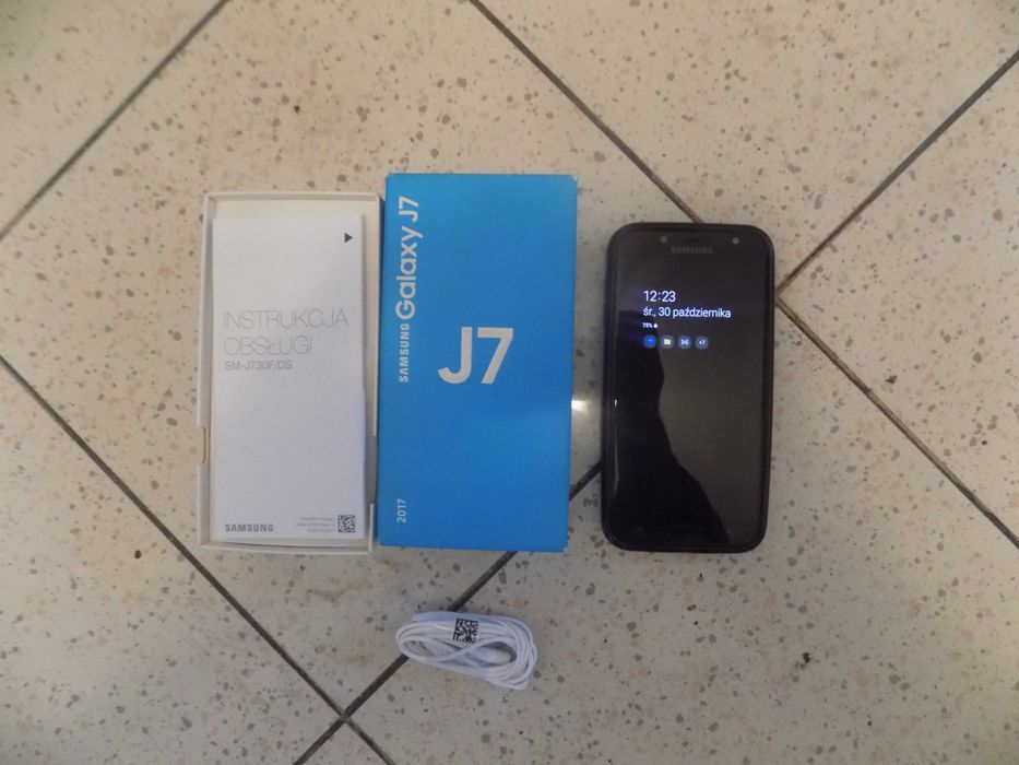 Samsung Galaxy J7 2017 czarny SM-J730F stan wizualny-techniczny b. db ...