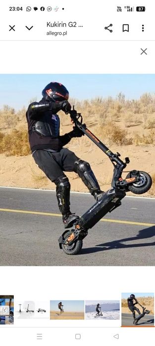 KUKIRIN G2 MASTER, G4 hulajnoga elektryczna 2000 W Łęczna • OLX.pl