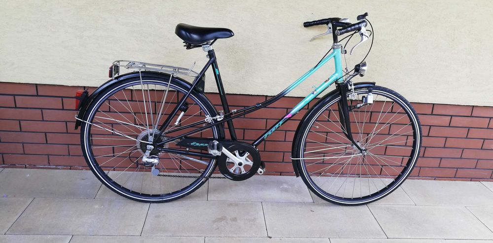 Rower damka klasyczna dwururka KTM retro miejski niemiecki Garwolin ...