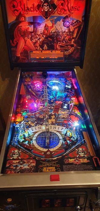 Flipper fliper pinball BLACK ROSE Bally Gniezno • OLX.pl