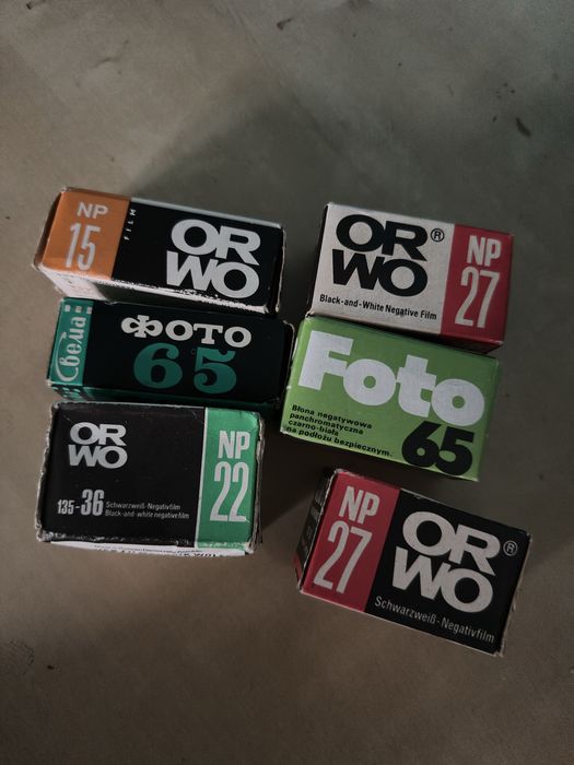 Stare filmy analogowe z PRL ORWO, FOTO 35mm i 120mm Suszka • OLX.pl