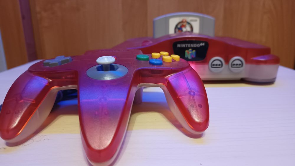 Nintendo 64 CLEAR RED + Mario kart N64 Rzeszów • OLX.pl