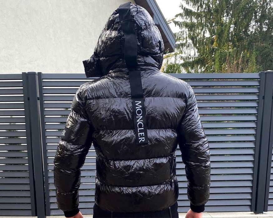 Puchowa zimowa kurtka Moncler. Czarna S. Męska Szczecin Słoneczne • OLX.pl