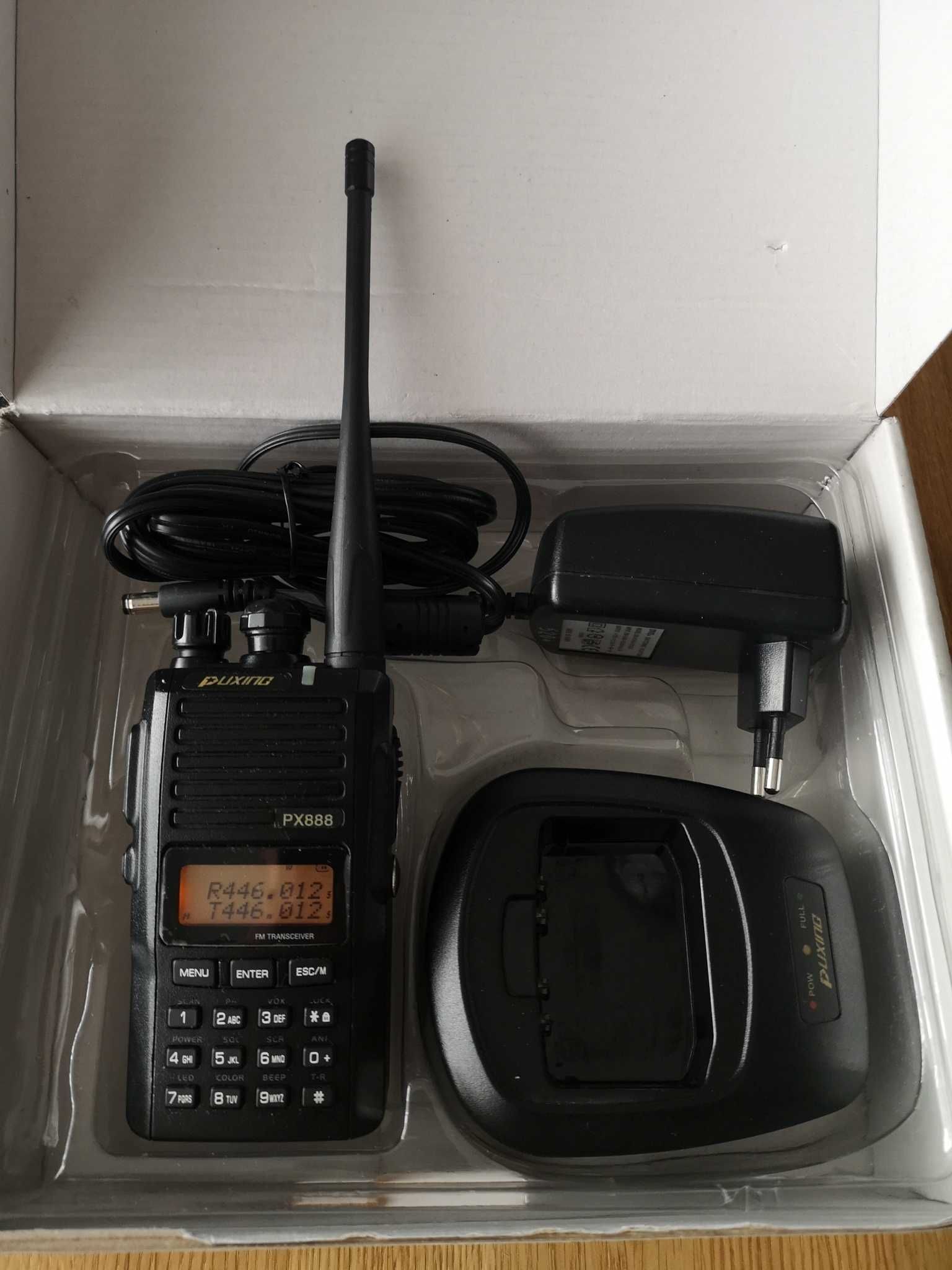 Krótkofalówka Radiotelefon Puxing PX-888 +antena Nagoya NA-771 Warszawa ...