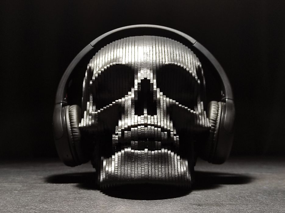 Подставка для наушников. Череп. Декор. Подарок JBL Marshall Sennheiser ...