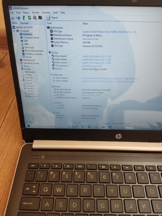 Hp 14” HD pentium n5000 4/64 gb: 3 100 грн. - Ноутбуки Рівне на Olx