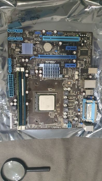 Материнська плата з процесором Amd phenom 955 black edition: 900 грн ...