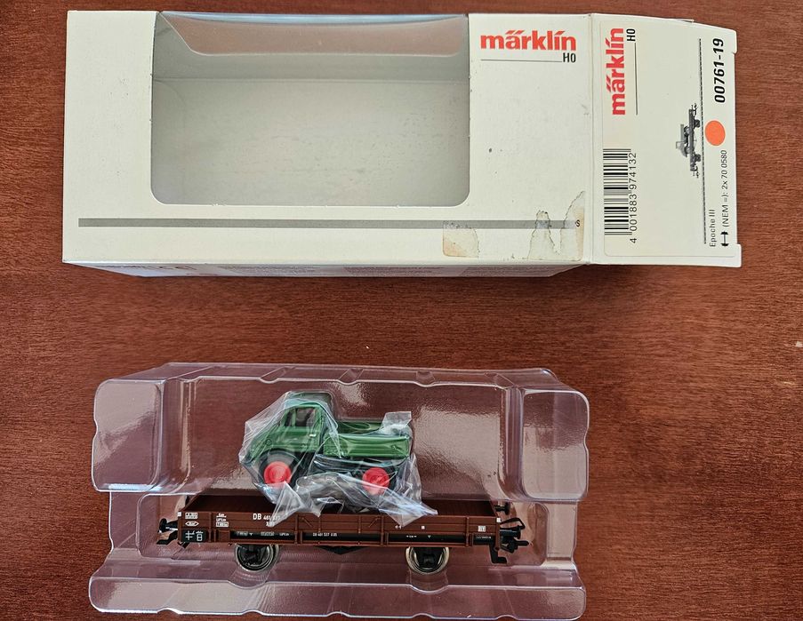 Modelismo comboios colecção - MARKLIN 00761 H0 - Vagão UNIMOG (5 sets ...