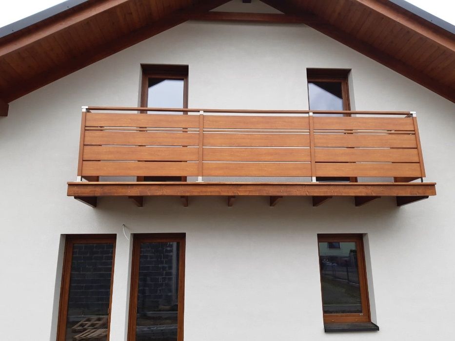 Balustrada SOLID Zewnętrzna Tarasowa Barierka Nowoczesna taras balkon ...